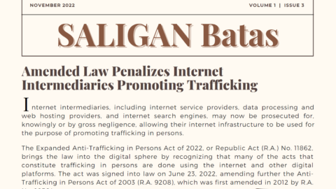 SALIGAN Batas November 2022 - Saligan